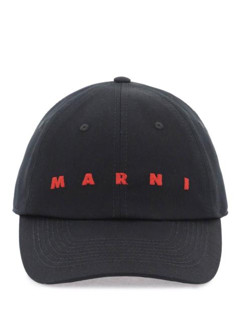 Marni EMBROIDERED LOGO BASEBALL CAP WITH | REVERSIBLE