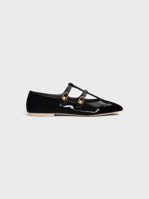 CELINE LES BALLERINES CELINE BABIES in PATENT CALFSKIN | REVERSIBLE