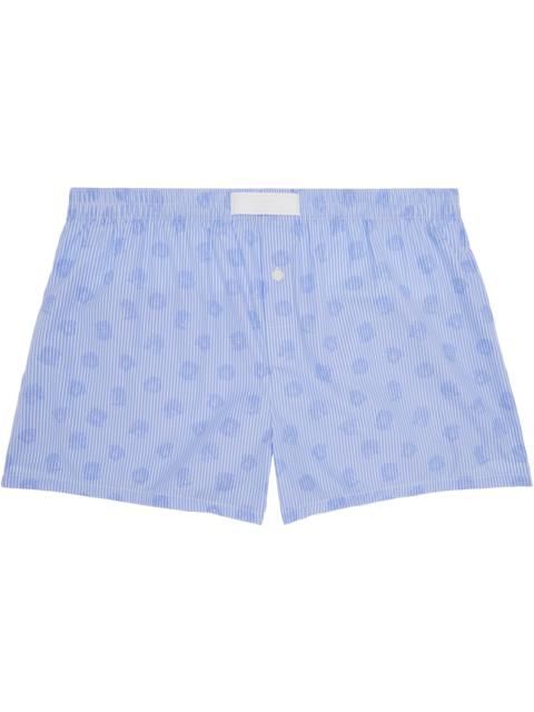 VERSACE Blue Striped Medusa Boxers | REVERSIBLE