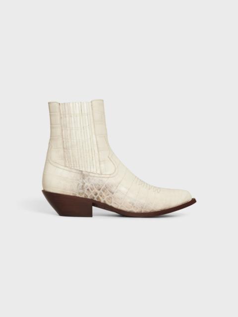 CELINE CELINE LEON CHELSEA BOOT in CROCODILE STAMPED CALFSKIN | REVERSIBLE