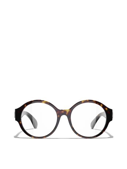 CHANEL Round Eyeglasses | REVERSIBLE