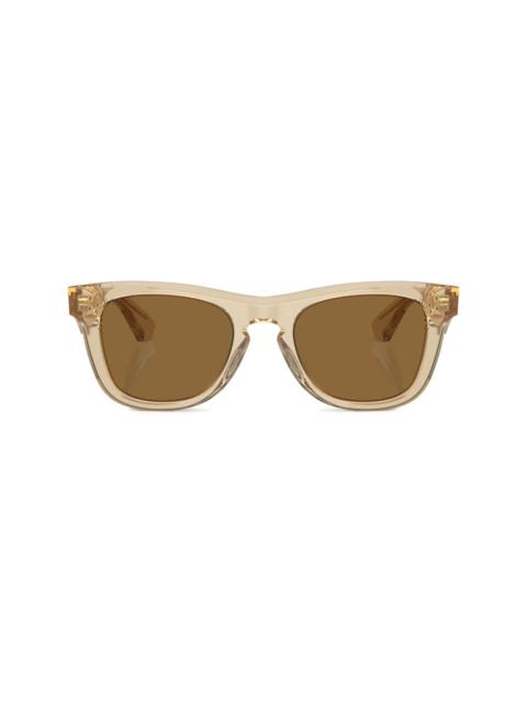 Burberry transparent-design square-frame sunglasses | REVERSIBLE