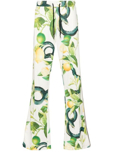 Roberto Cavalli straight-leg snake-print track pants | REVERSIBLE
