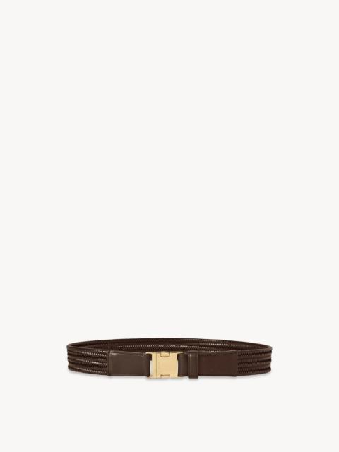 The Row Alex Woven Belt in Leather | REVERSIBLE