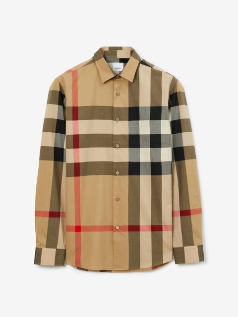 Burberry Check Cotton Shirt | REVERSIBLE