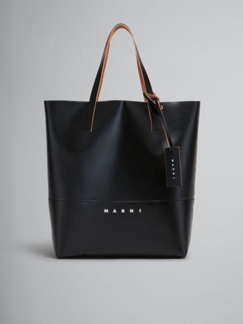 Marni BLACK OPEN SHOPPER WITH MARNI TAG | REVERSIBLE