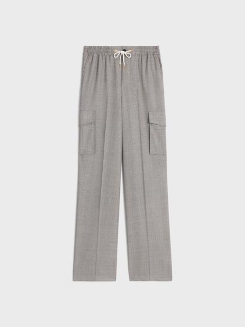 CELINE cargo pants in wool fabric | REVERSIBLE