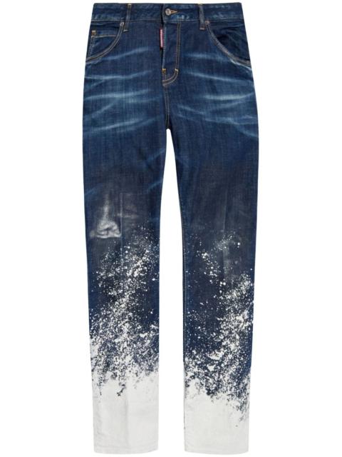 DSQUARED2 paint-splatter jeans | REVERSIBLE
