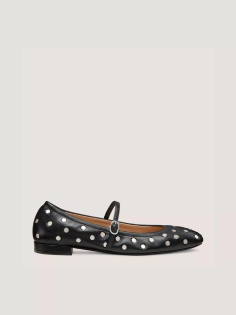Stuart Weitzman CLARIS STUD BALLET FLAT | REVERSIBLE