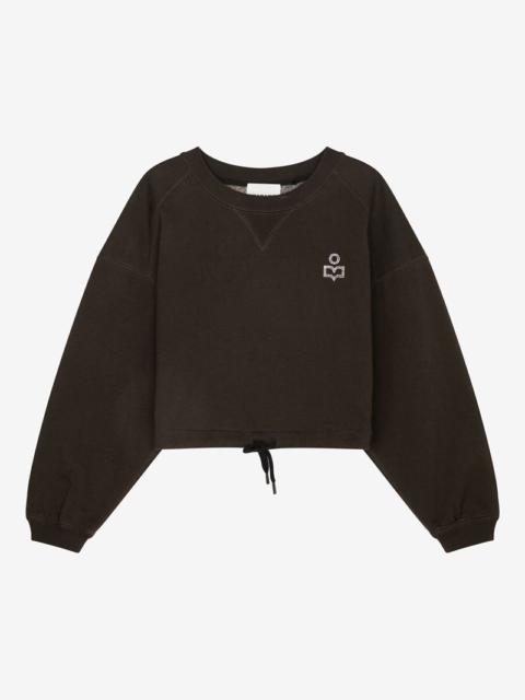 Isabel Marant Étoile MARGO SHORT LOGO SWEATSHIRT | REVERSIBLE