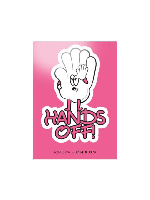 RIMOWA RIMOWA x CHAOS Hands Off Sticker | REVERSIBLE