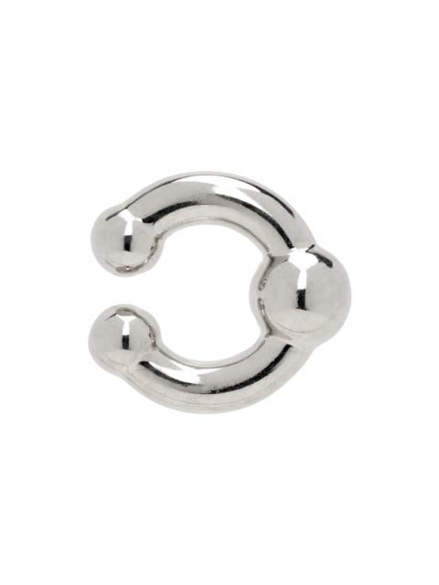 Jean Paul Gaultier Silver Piercing Single Ear Cuff | REVERSIBLE