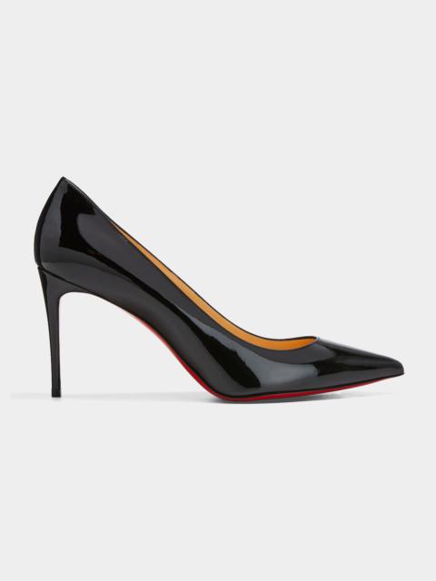Christian Louboutin Decollete 85mm Patent Leather Red Sole Pumps ...