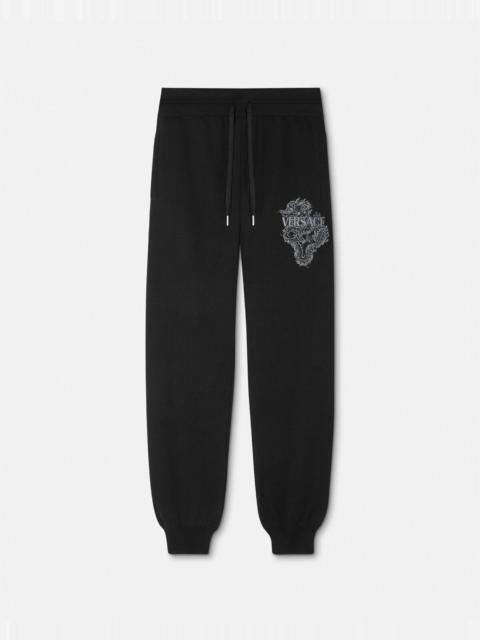VERSACE Year of the Dragon Knit Sweatpants | REVERSIBLE