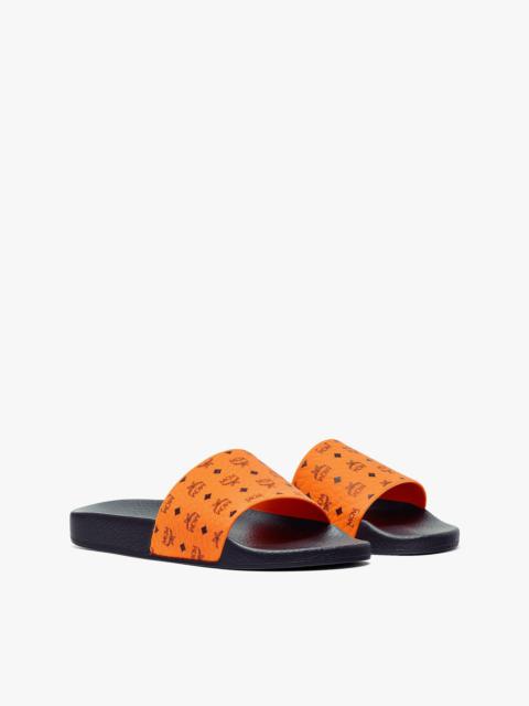 MCM Men’s Visetos Rubber Slides | REVERSIBLE