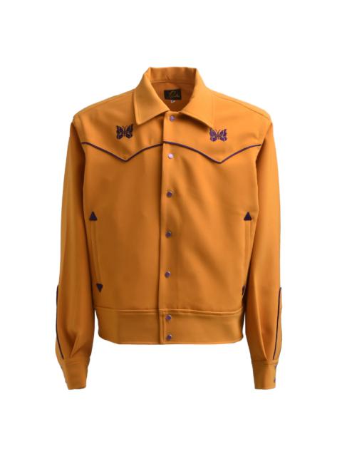 NEEDLES PIPING COWBOY JAC - PE/PU DOUBLE CLOTH / GOLD | REVERSIBLE