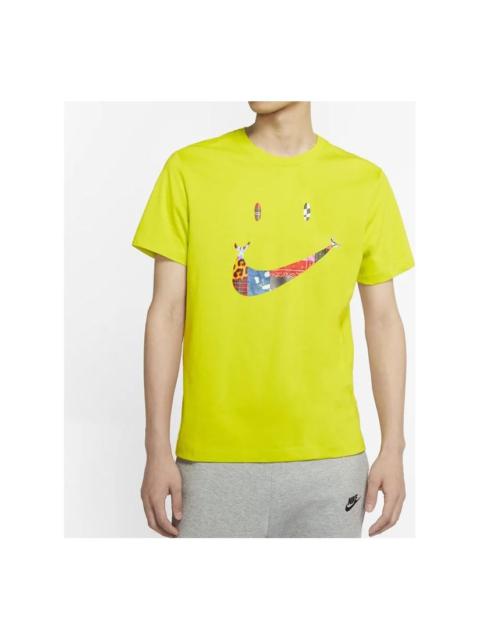 Nike Nike Have A Nike Day Summer2 Smiling Face Short Sleeve Green ...
