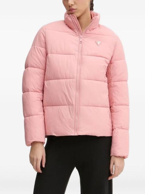 GUESS USA triangle-logo quilted puffer jacket | REVERSIBLE