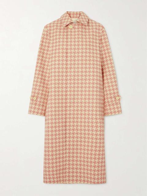 Burberry Houndstooth twill trench coat | REVERSIBLE