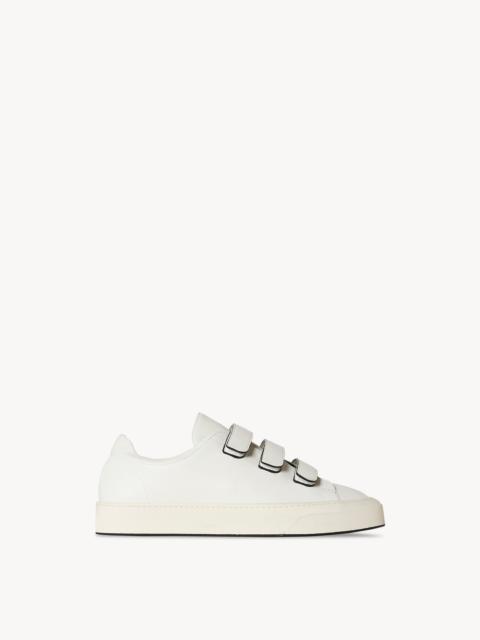The Row Mary H Strappy Sneaker in Leather | REVERSIBLE