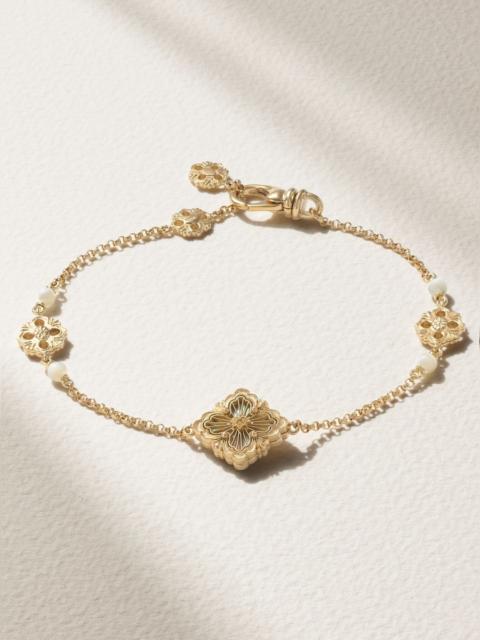 Buccellati Opera Tulle 18-karat gold mother-of-pearl bracelet Gold ...