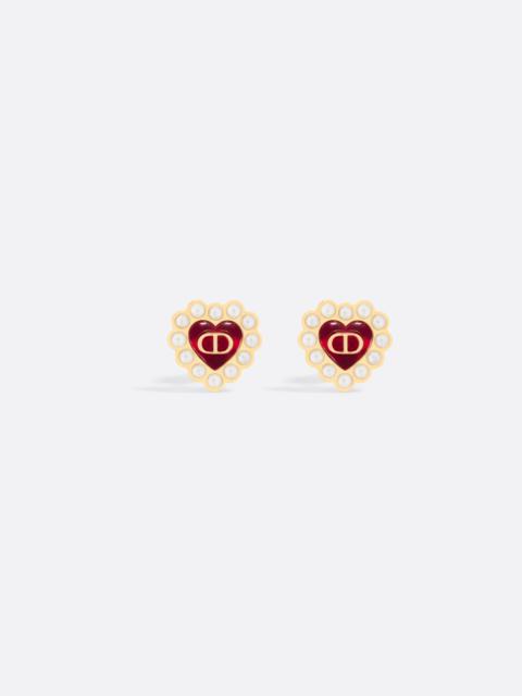 Dior Petit CD Baroque Stud Earrings | REVERSIBLE