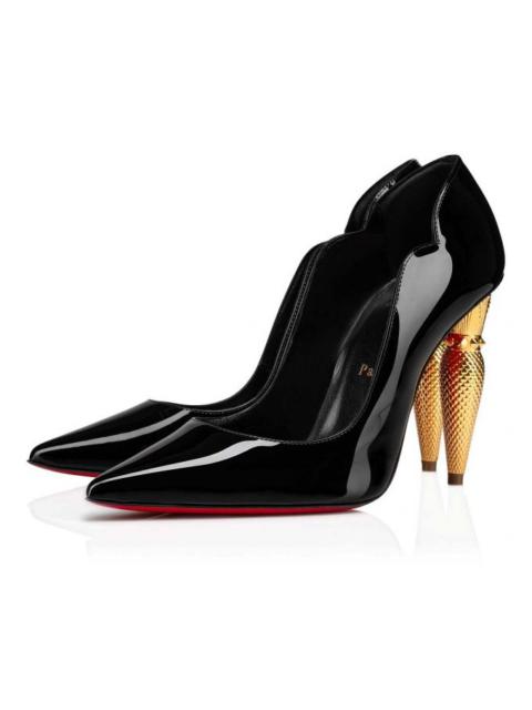 Christian Louboutin Lipchick Pump BLACK/LIN BK/GOLD | REVERSIBLE
