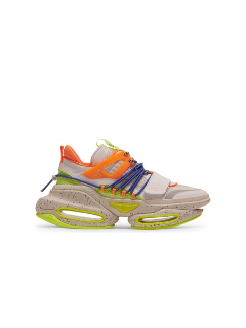 Balmain B-Bold low-top trainers in neoprene and suede | REVERSIBLE