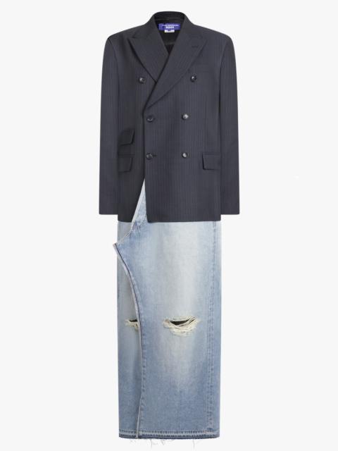 Junya Watanabe SINGLE BREASTED BLAZER WITH ATTACHED DENIM PANELS ...
