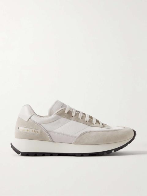 Common Projects Track Classic Leather and Suede-Trimmed Ripstop ...