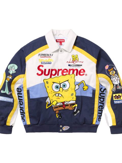 Supreme SpongeBob SquarePants Jeff Hamilton Racing Jacket "SS 25 ...