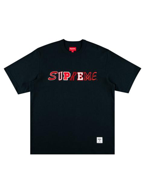 Supreme Supreme Collage Logo Short-Sleeve Top 'Navy' | REVERSIBLE