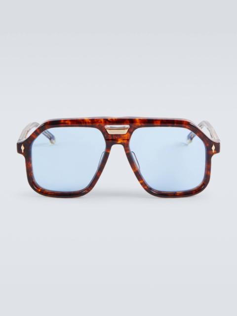 JACQUES MARIE MAGE Casius aviator sunglasses | REVERSIBLE