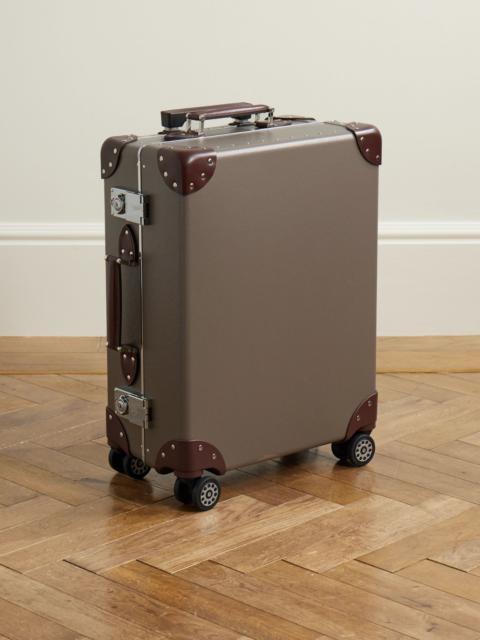 Globe-Trotter Metropolis Leather-Trimmed Carry-On Suitcase Brown ...