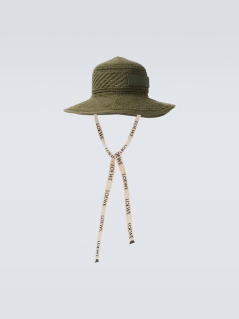 Loewe Knitted logo sun hat | REVERSIBLE