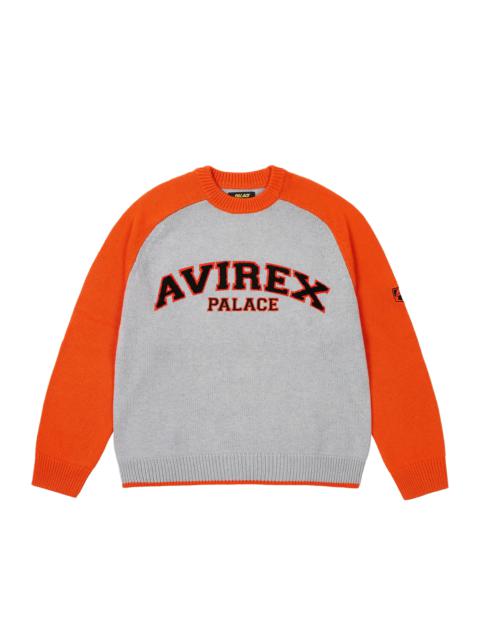 PALACE PALACE AVIREX KNIT BURNT ORANGE | REVERSIBLE