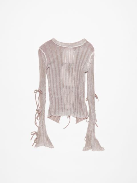 Acne Studios Jumper knot details - Dusty pink | REVERSIBLE