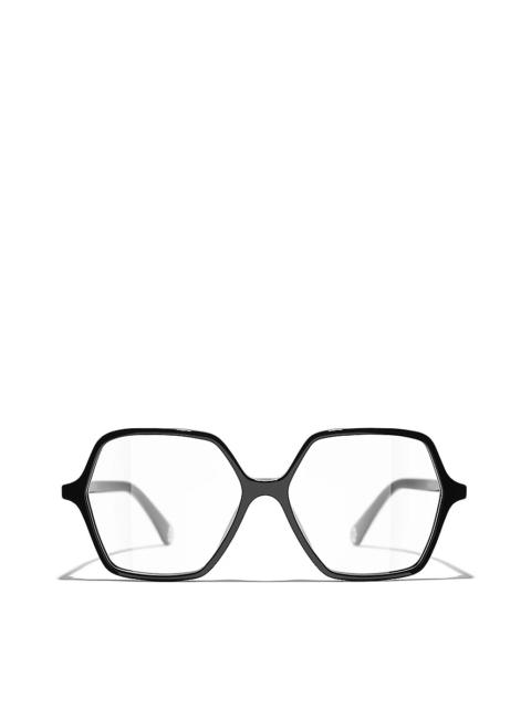 CHANEL Square Eyeglasses | REVERSIBLE