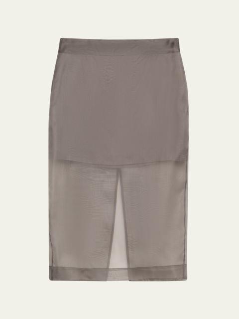 MARIA McMANUS Low Rise Sheer Skirt | REVERSIBLE