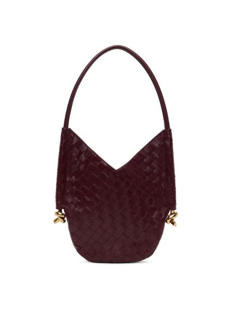 Bottega Veneta Burgundy Small Solstice Shoulder Bag | REVERSIBLE