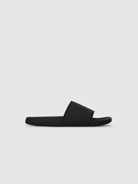ANINE BING Isla Slides - Black Monogram | REVERSIBLE
