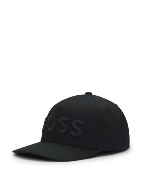 BOSS COTTON-TWILL CAP WITH EMBROIDERED LOGO | REVERSIBLE