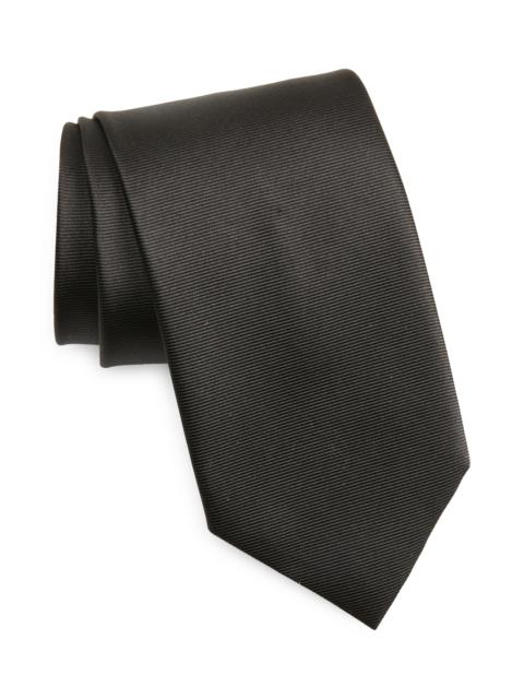 TOM FORD Solid Mulberry Silk Twill Tie | REVERSIBLE