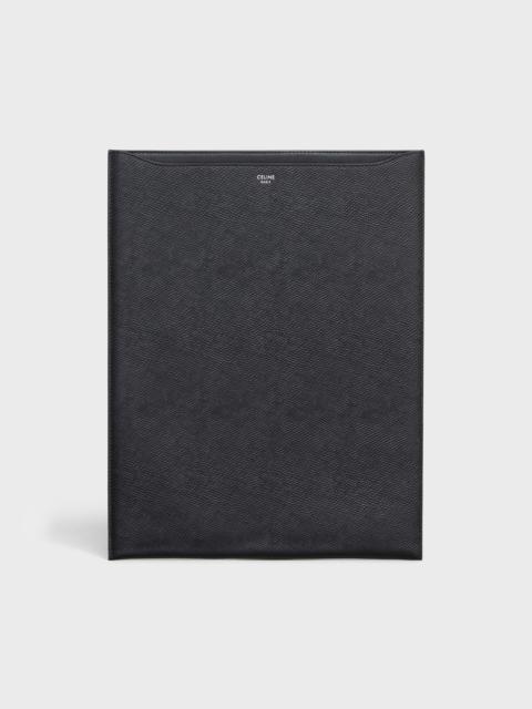 CELINE TABLET SLEEVE IN GRAINED CALFSKIN | REVERSIBLE