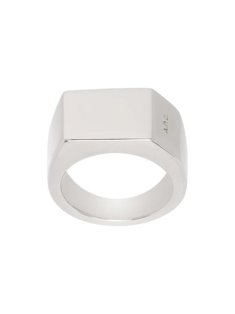 A.P.C. Silver Minimal Ring | REVERSIBLE