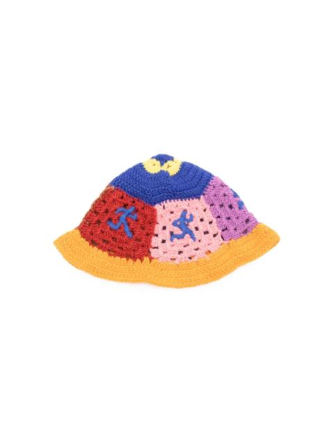 KidSuper Running Man crochet sun hat | REVERSIBLE