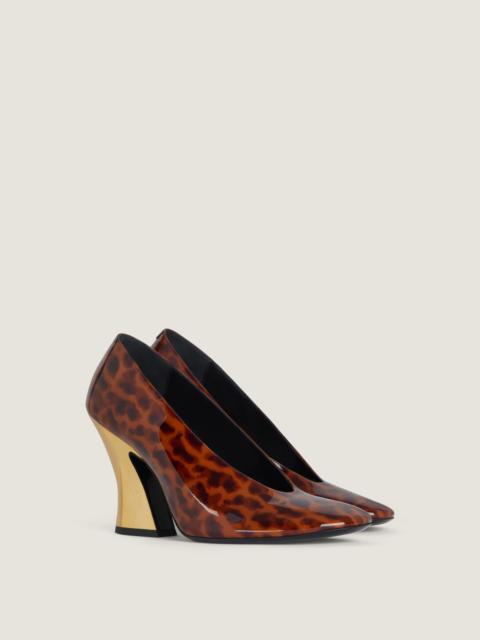 Givenchy SCULPTED HEELED PUMPS IN TORTOISE SHELL PATENT LEATHER ...