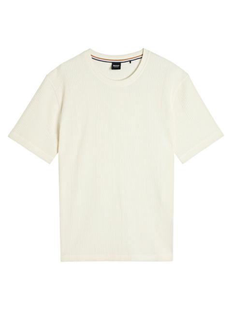 BOSS Boss Structure Cotton-blend T-shirt | REVERSIBLE