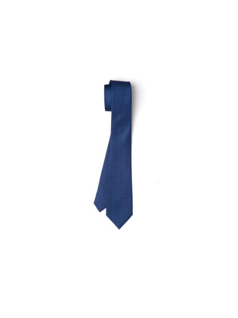 Church's Chain print tie Printed Silk Twill Navy | REVERSIBLE