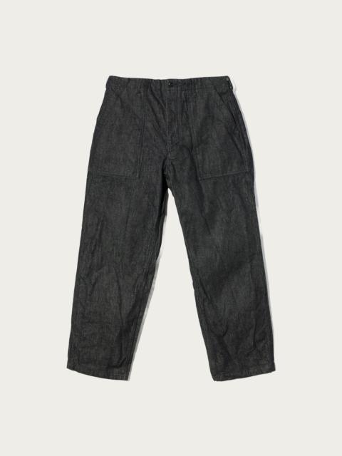 Engineered Garments Fatigue Pant - Black 14oz Cone Denim | REVERSIBLE